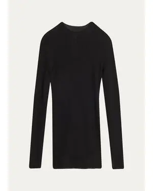Rick Owens Wool Rib Crewneck Sweater