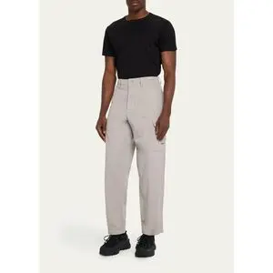 Stone Island Cotton And Linen Cargo Pants