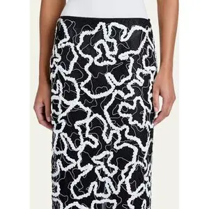 Proenza Schouler Maite Embroidered Column Maxi Skirt