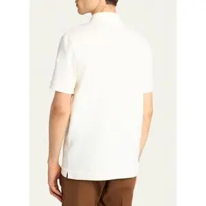 Moncler Short-sleeve Cotton Pique Polo Shirt