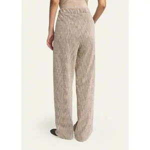 Giorgio Armani Pleated Cotton Jacquard Tapered-leg Trousers