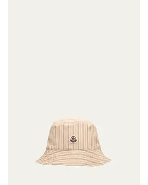 Moncler Stripe Bucket Hat - Medium Bro