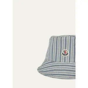 Moncler Stripe Bucket Hat - Medium Bro