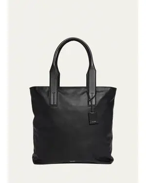 TOM FORD Soft Leather North-south Tote Bag - Black