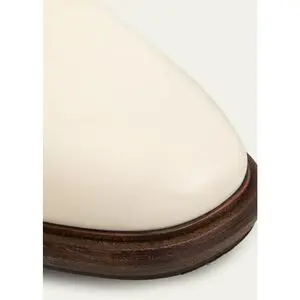 Prada 45mm Vintage-effect Leather Mid-calf Boots - Talco