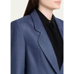 Giorgio Armani Single-breasted Silk Blazer Jacket