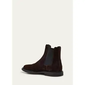 COMMON PROJECTS Suede Rubber-sole Chelsea Boots