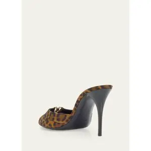 Saint Laurent 90mm Grosgrain Mule Pumps