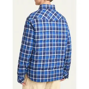Moncler Plaid Snap-front Shirt Jacket