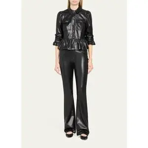 Cinq À Sept Stevie Faux-leather Pants - Black