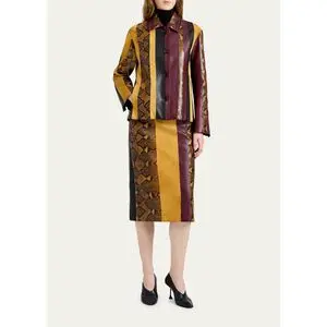 Proenza Schouler Sirine Striped Leather Jacket