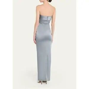 THE NEW ARRIVALS ILKYAZ OZEL Rhea Strapless Column Gown