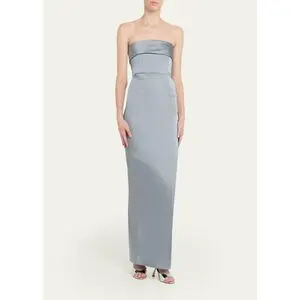 THE NEW ARRIVALS ILKYAZ OZEL Rhea Strapless Column Gown