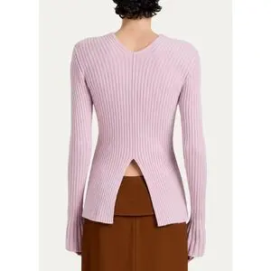 Proenza Schouler Valeria Cashmere Rib V-neck Cardigan