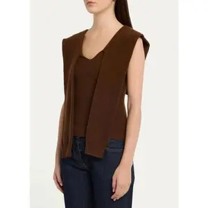 Cara Cara Ember Fitted V-neck Combo Top