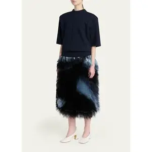 Bottega Veneta Tailored Wool Knit Short-sleeve Sweater