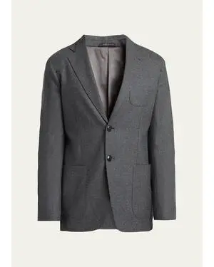 Giorgio Armani Upton Cashmere-stretch Blazer - Black