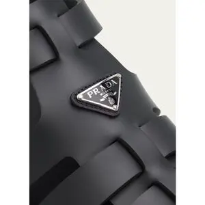 Prada Soft Cage Rubber Fisherman Sandals