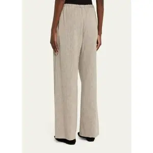 Loulou De Saison Clark Loose Fit Linen-cotton Pants