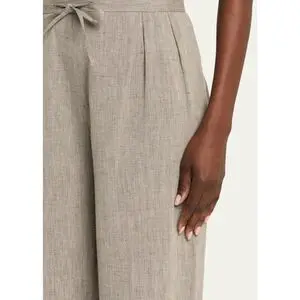 Loulou De Saison Clark Loose Fit Linen-cotton Pants