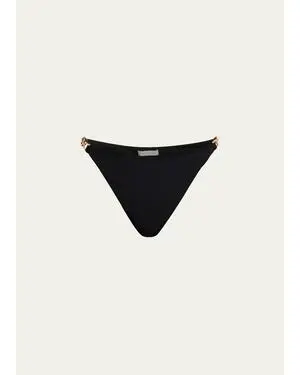 Ramy Brook Madalyn Low-rise Bikini Bottoms - Black