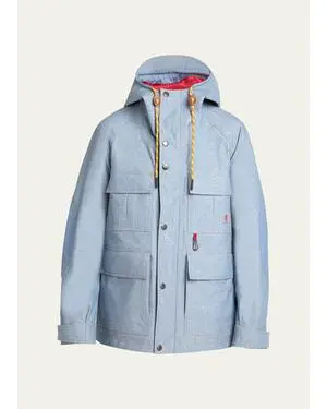Moncler Hooded Cargo Pocket Jacket With Clip