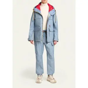 Moncler Hooded Cargo Pocket Jacket With Clip
