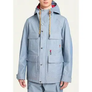 Moncler Hooded Cargo Pocket Jacket With Clip