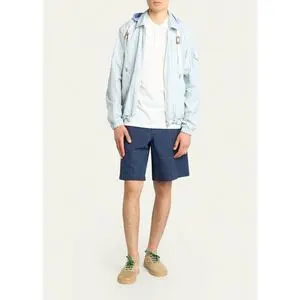 Moncler Havas Stripe Full-zip Hooded Shirt Jacket - Multi