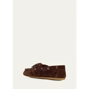 Miu Miu Fringe Suede Moccasin Loafers