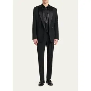 Giorgio Armani Printed Silk Button-front Shirt