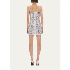Rachel Gilbert Francesca Beaded Fit & Flare Mini Dress