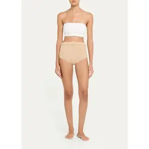 Ramy Brook Danice Metallic High-waist Bikini Bottoms