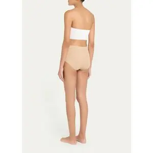 Ramy Brook Danice Metallic High-waist Bikini Bottoms