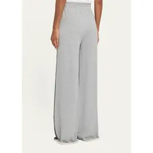 Monse Tailored Wool Combo Wide-leg Sweatpants