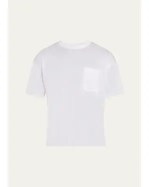 FRAME Cotton Relaxed Pocket T-shirt - White