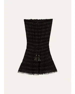 Ramy Brook Swirl Lauryn Sun Dress Coverup - Black