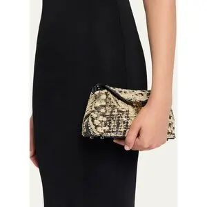 TOTEME T-lock Mini Paisley Clutch