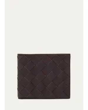 Bottega Veneta Intrecciato Leather Bifold Wallet - Brown