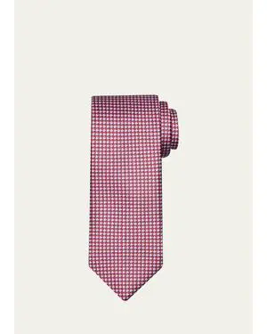 Brioni Micro-print Silk Tie - Borde