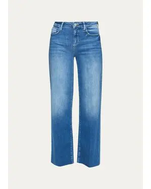 L'Agence Petite Scottie High-rise Wide-leg Jeans