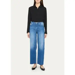 L'Agence Petite Scottie High-rise Wide-leg Jeans