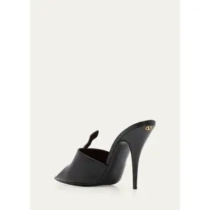 Valentino Garavani 105mm Strass Snake Leather Mule Pumps