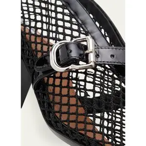 Alaïa 55mm Fishnet Ballerina Pumps - Noir