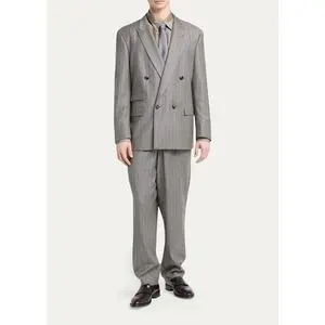 Giorgio Armani Wool Pinstripe Oversized Double-breasted Suit