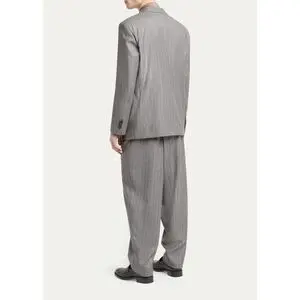 Giorgio Armani Wool Pinstripe Oversized Double-breasted Suit