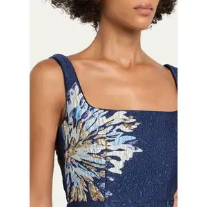 Saloni Bora Brocade Column Dress