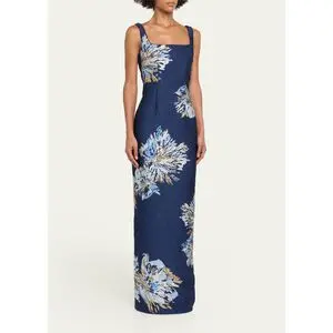 Saloni Bora Brocade Column Dress