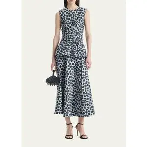 Altuzarra Varda Animal-print Midi Skirt