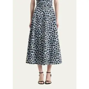 Altuzarra Varda Animal-print Midi Skirt